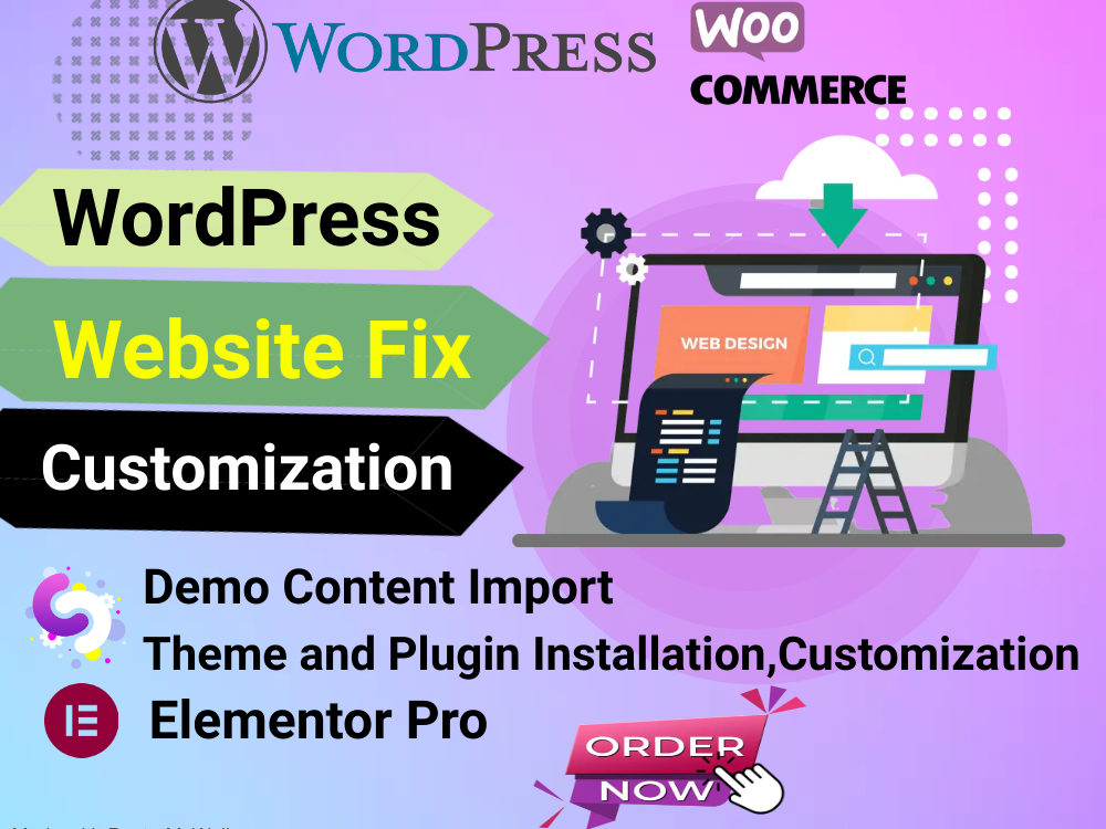 A bug fixed and full customization WP Website | Upwork