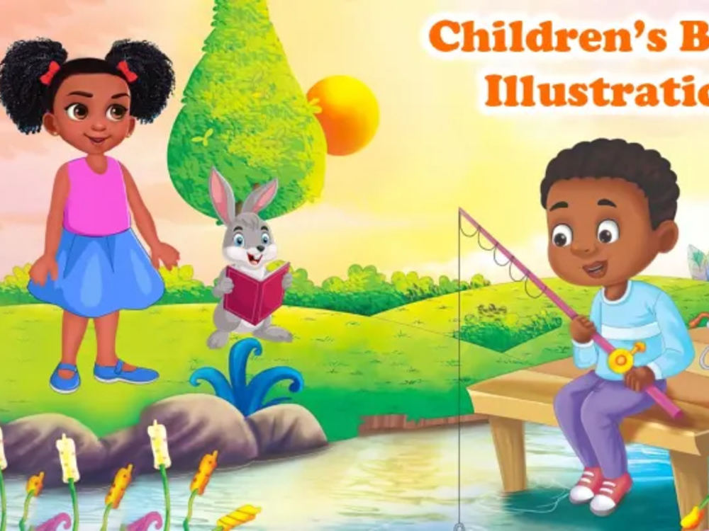 Custom children book , kids book, children story book, book cover | Upwork