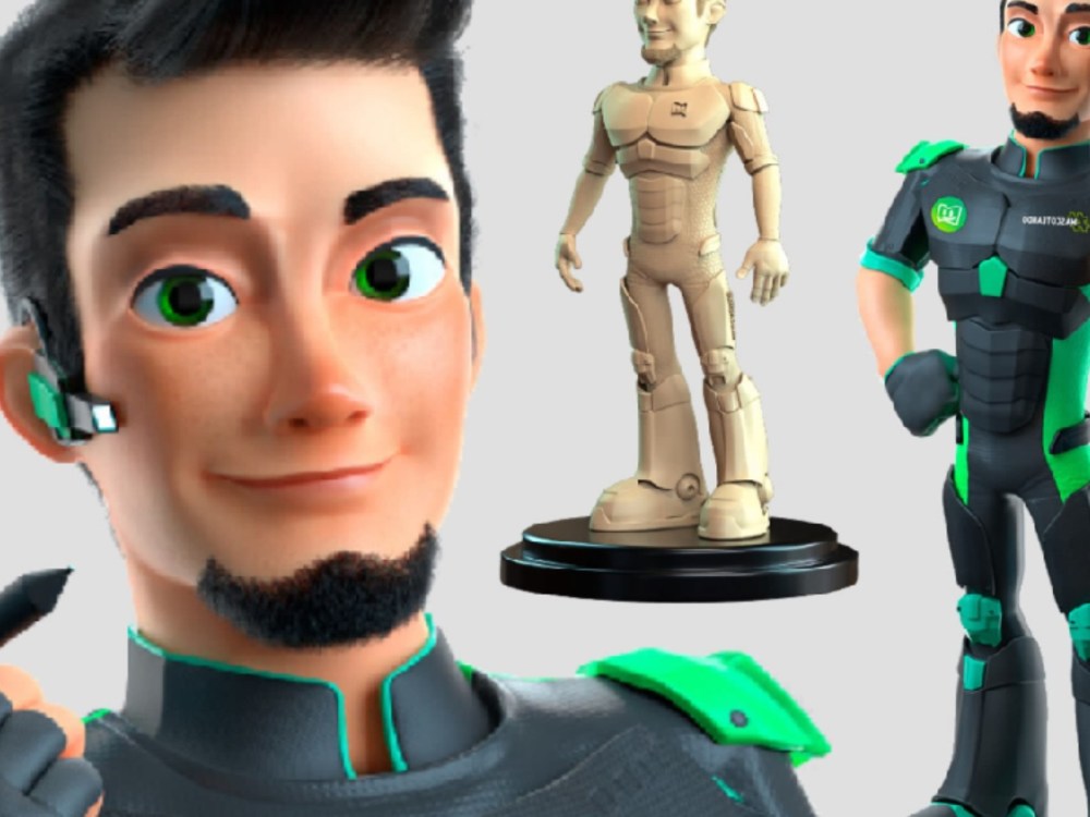 3d Character Animation 3d Character Modeling Animation 3d robbot ...