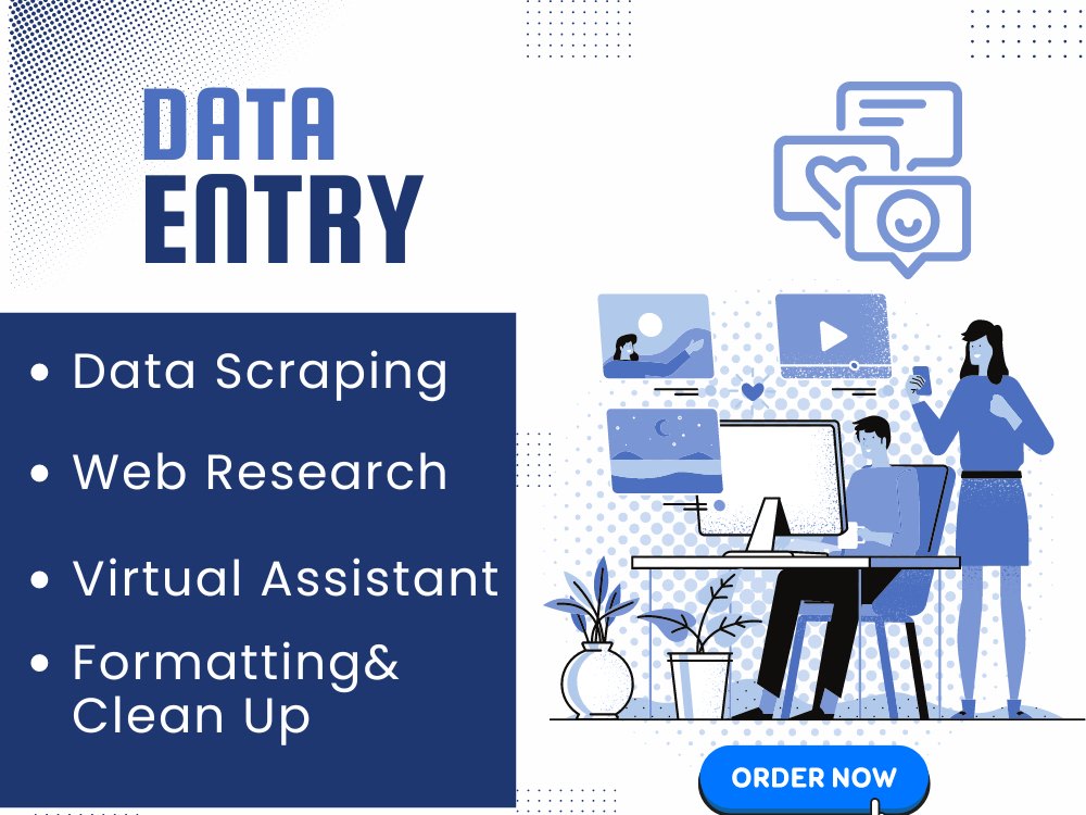 Formatting&Clean Up , Virtual Assistant , Web Research & Data Scraping. | Upwork