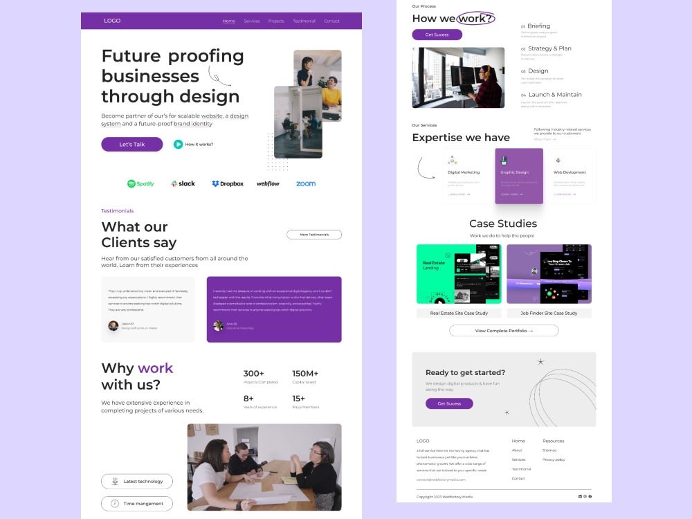 Professional and Modern Landing Page Design | Upwork