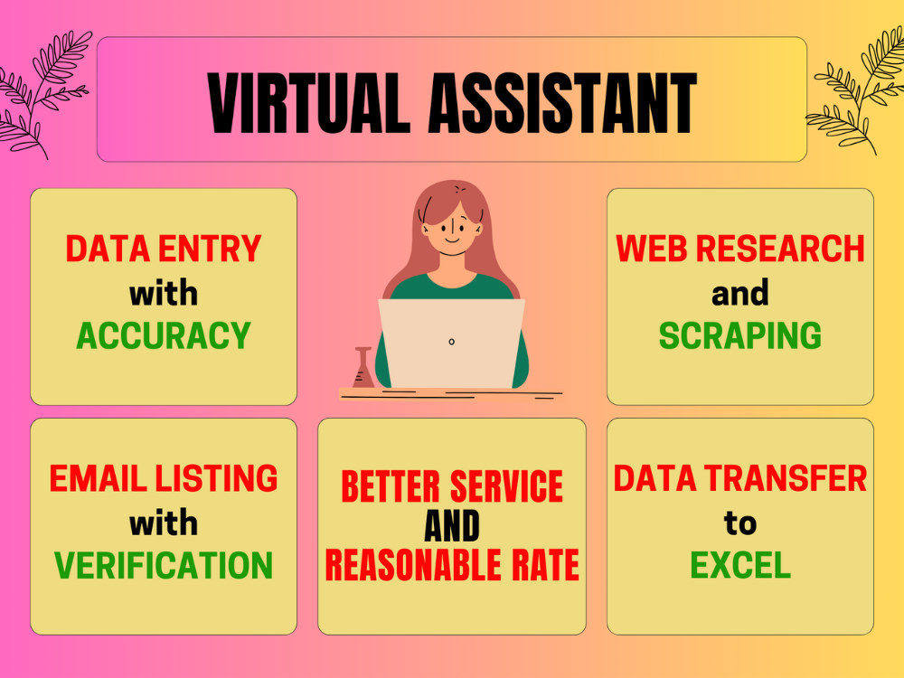 Reliable Web Research-Data Entry-File Conversion-VA Service. | Upwork