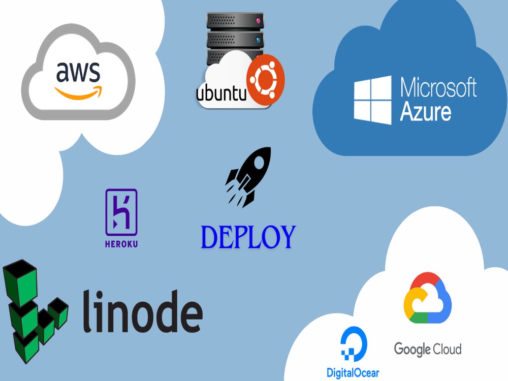 A deploy project in aws, azure, gcp, linode, digitalocen, cpanel, heroku. | Upwork
