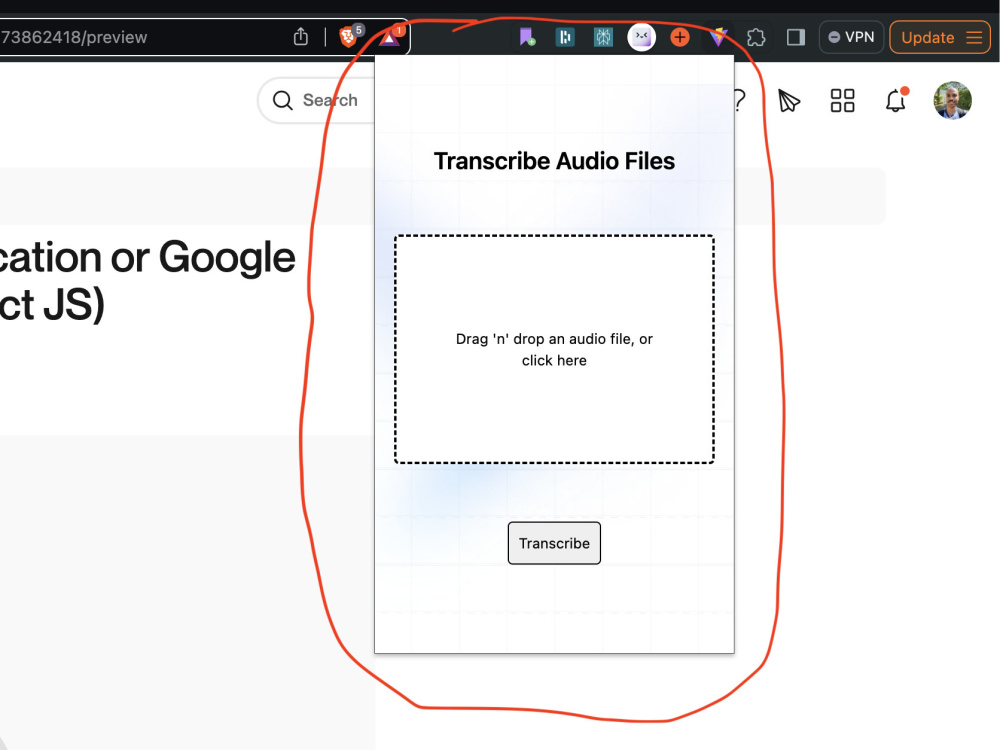 A Custom Web application or Google Chrome Extension w backend API (ReactJS) | Upwork