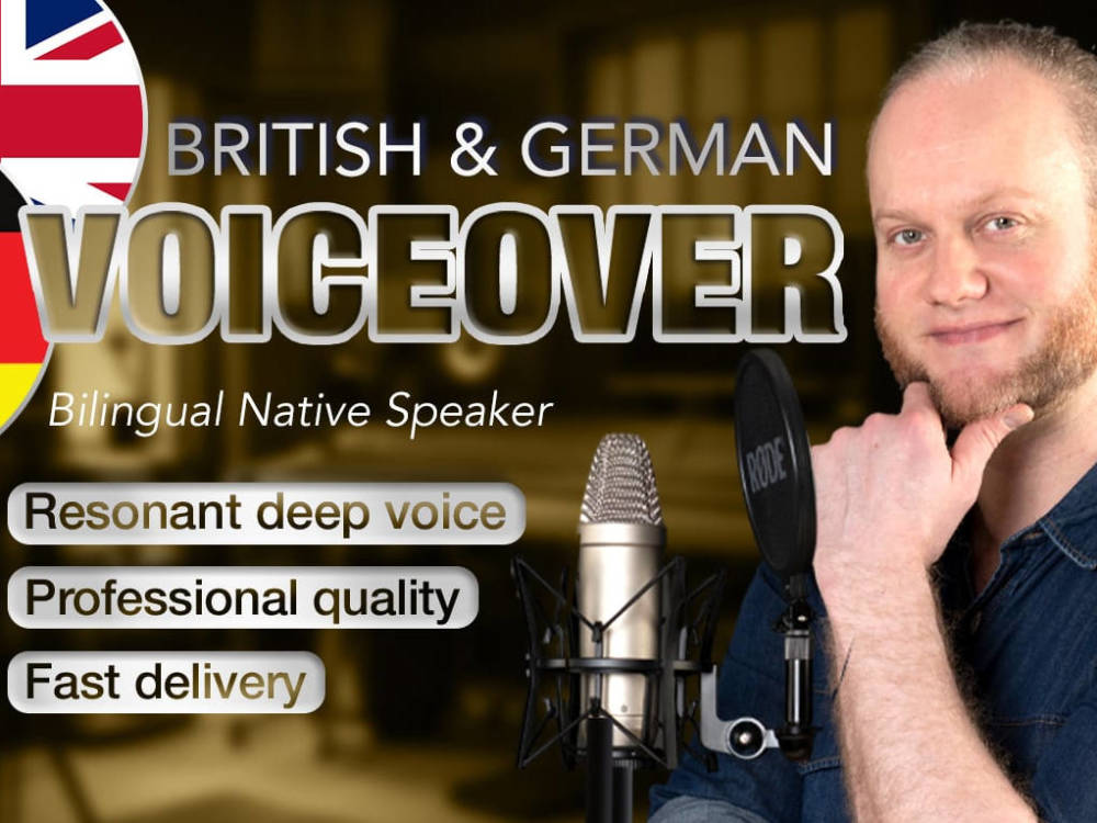 A deep, booming British male VOICE OVER or AUDIOBOOK narration. | Upwork