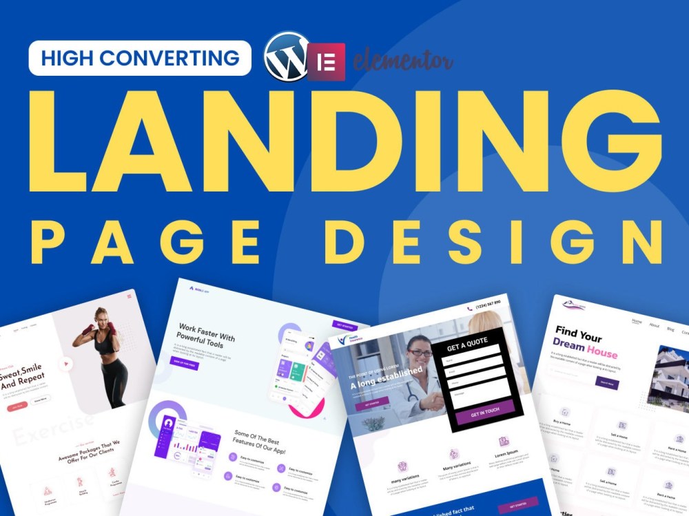 Modern wordpress landing page elementor and elementor pro landing page ...