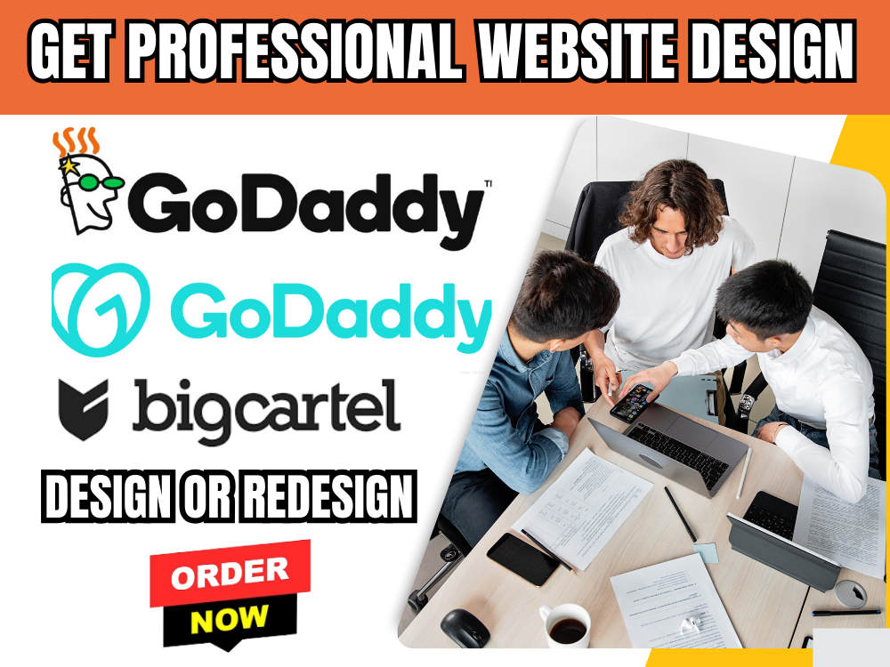 Professional godaddy website design big cartel website design and ...