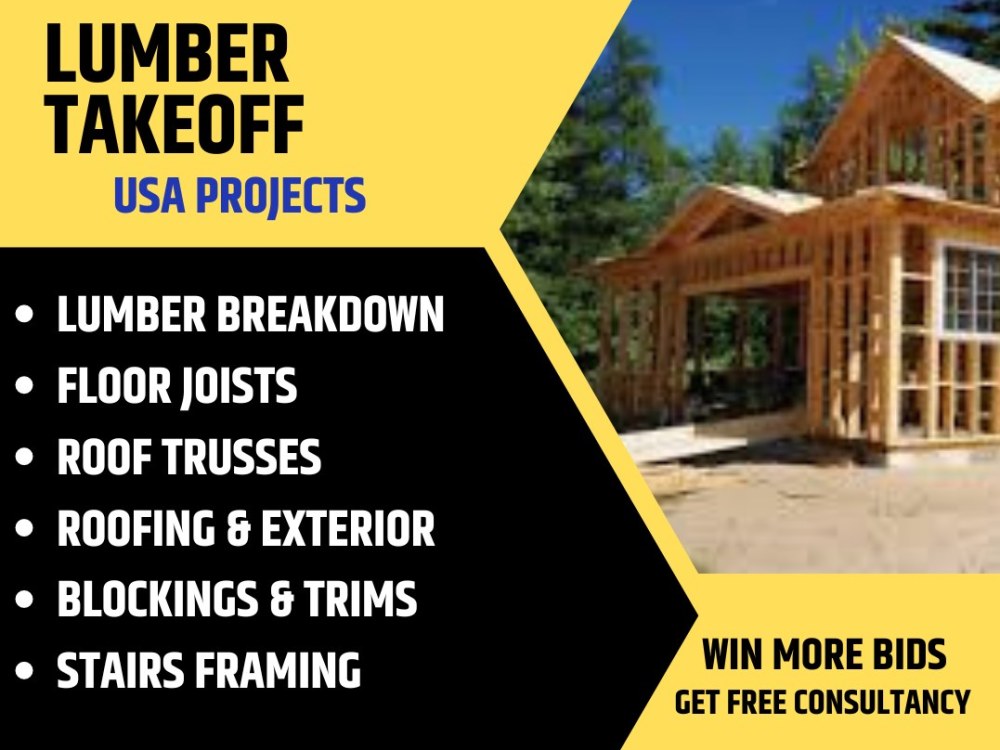 Lumber takeoff for Residential and Commercial Buildings | Upwork