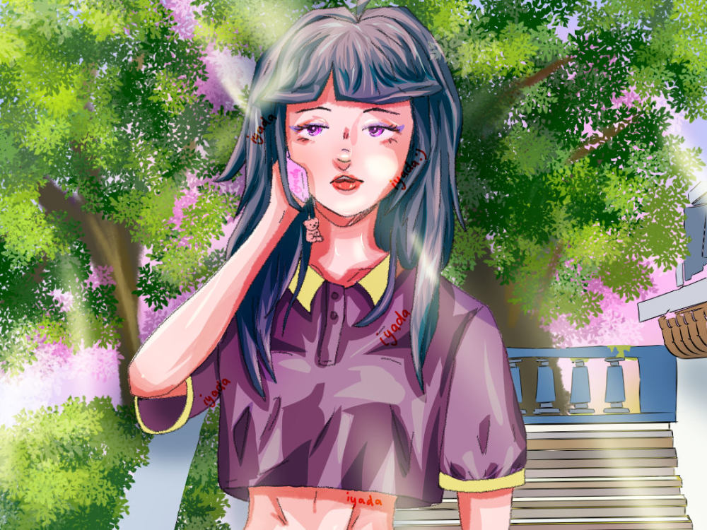 A semi-realistic, anime style illustration | Upwork