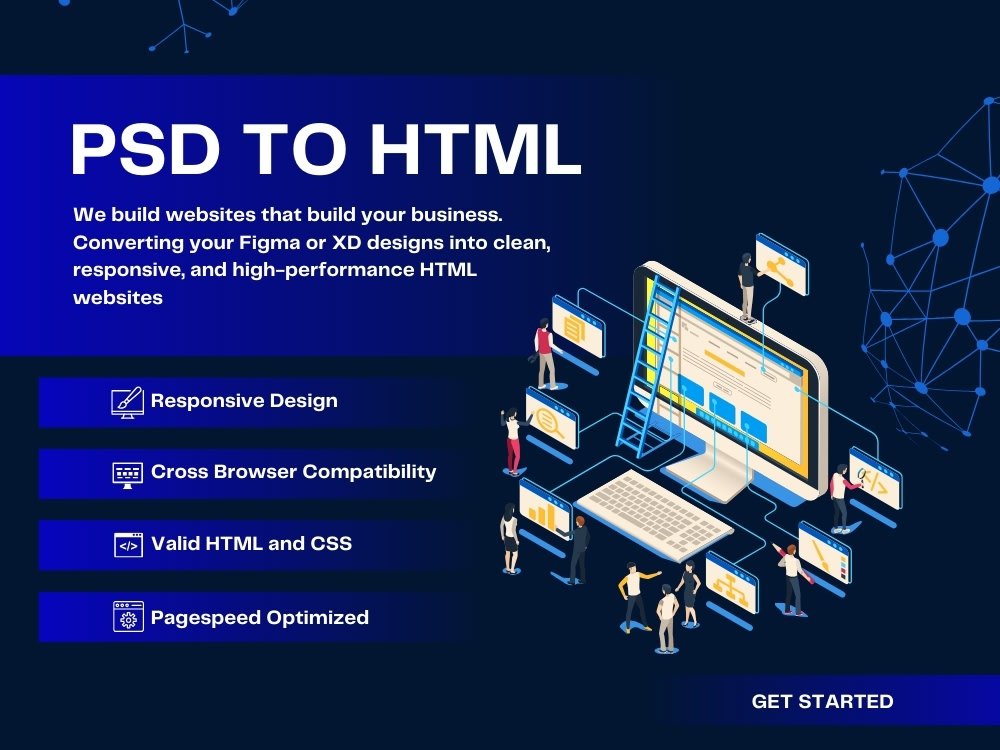 Responsive PSD to HTML, Figma to HTML, CSS, JavaScript, Bootstrap | Upwork
