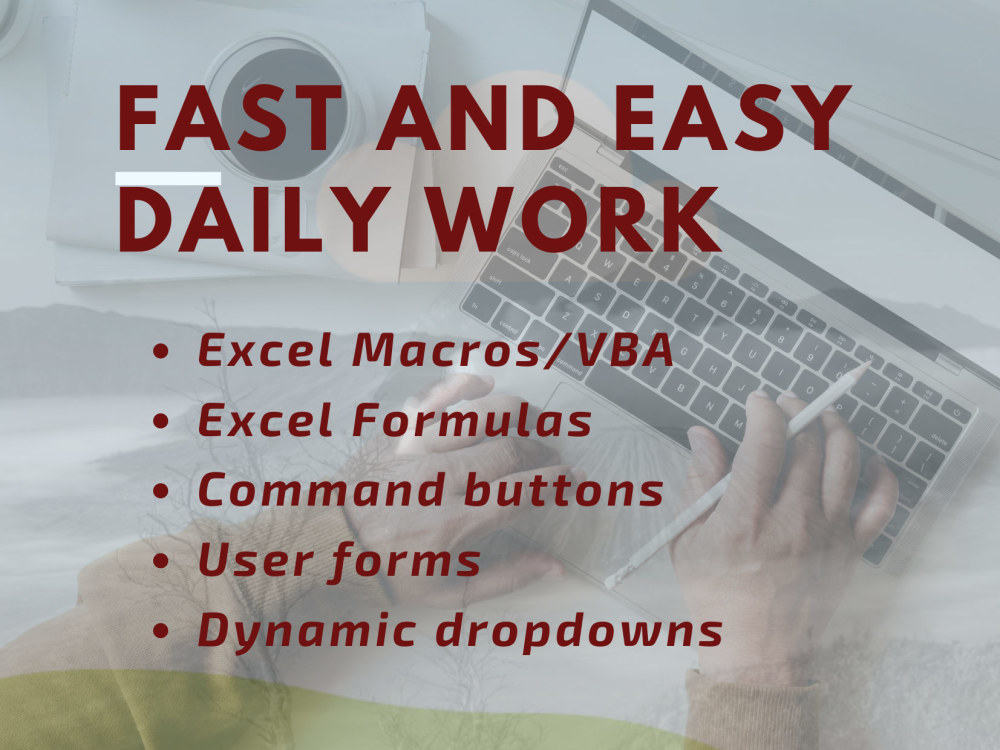 An excel spreadsheet with advanced formulas and macros | Upwork