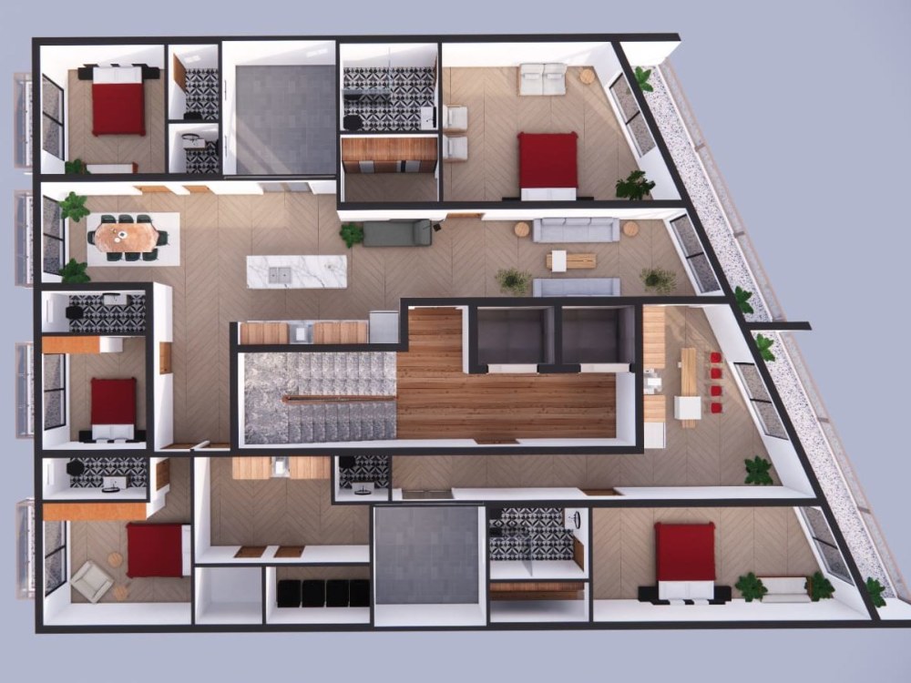 High-quality 3d floor plans modeling and rendering in SketchUp | Upwork