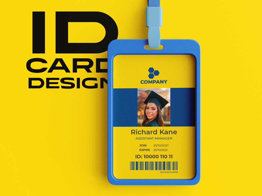 Professional modern clean official id cards, id badges, name card 01 ...