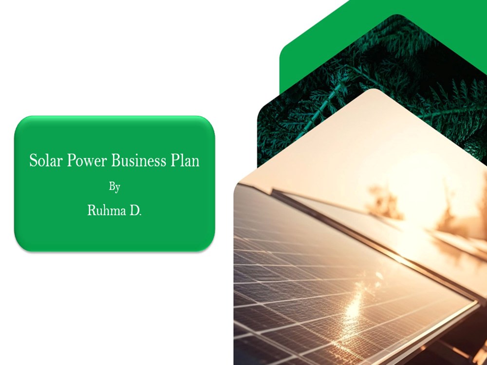 A Solar Panel Manufacturing and Installation Business Plan | Upwork