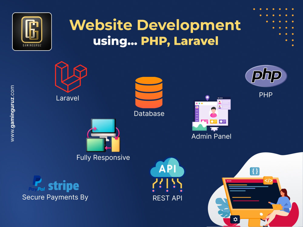 Your website using PHP, Laravel Framework | Upwork