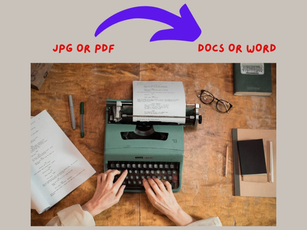 Manual copy type to Word or Docs | Upwork