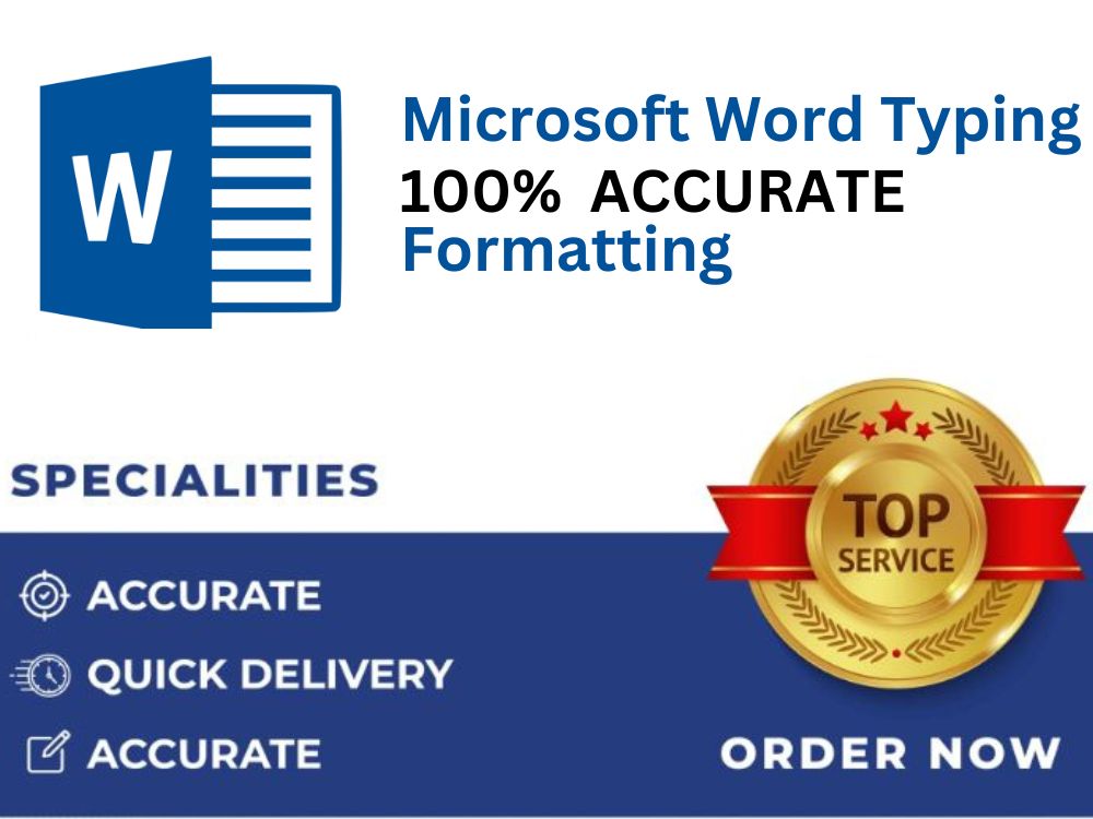 Typist Pro..100% Accuracy and Microsoft Word Typing, PDF to MS Word ...