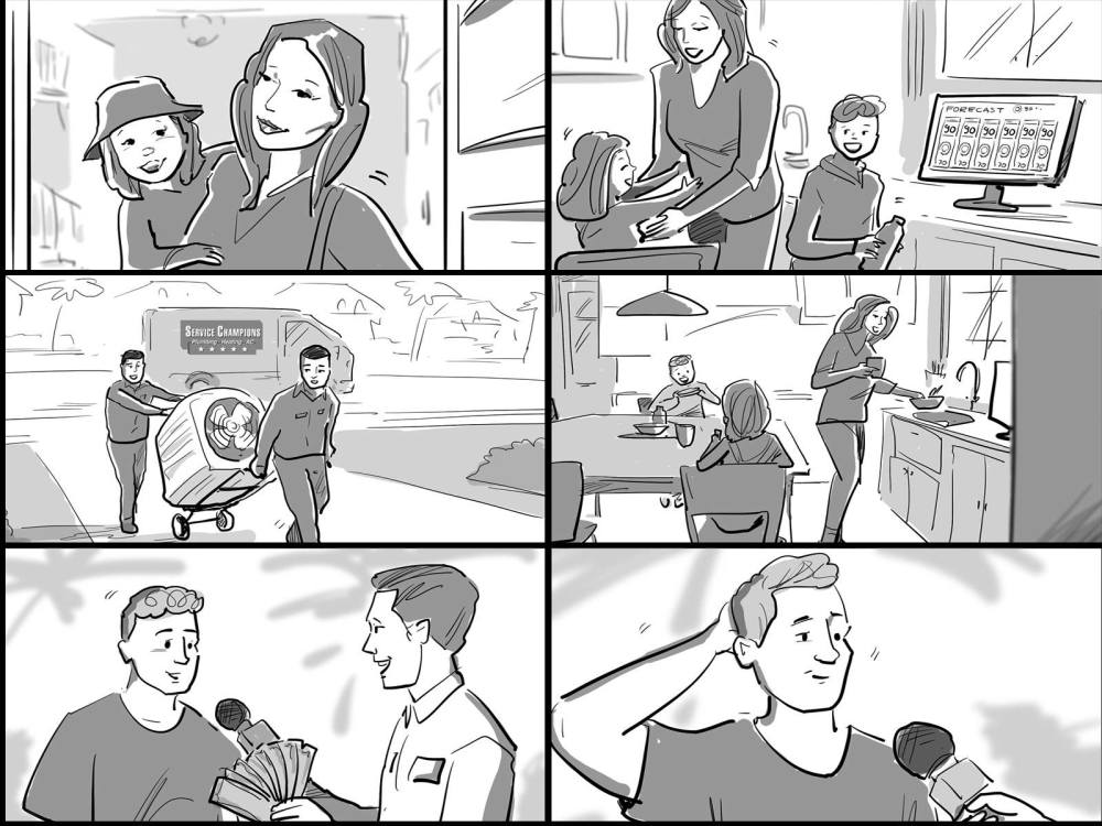A High Quality Storyboards for your TV Advertising Commercial | Upwork