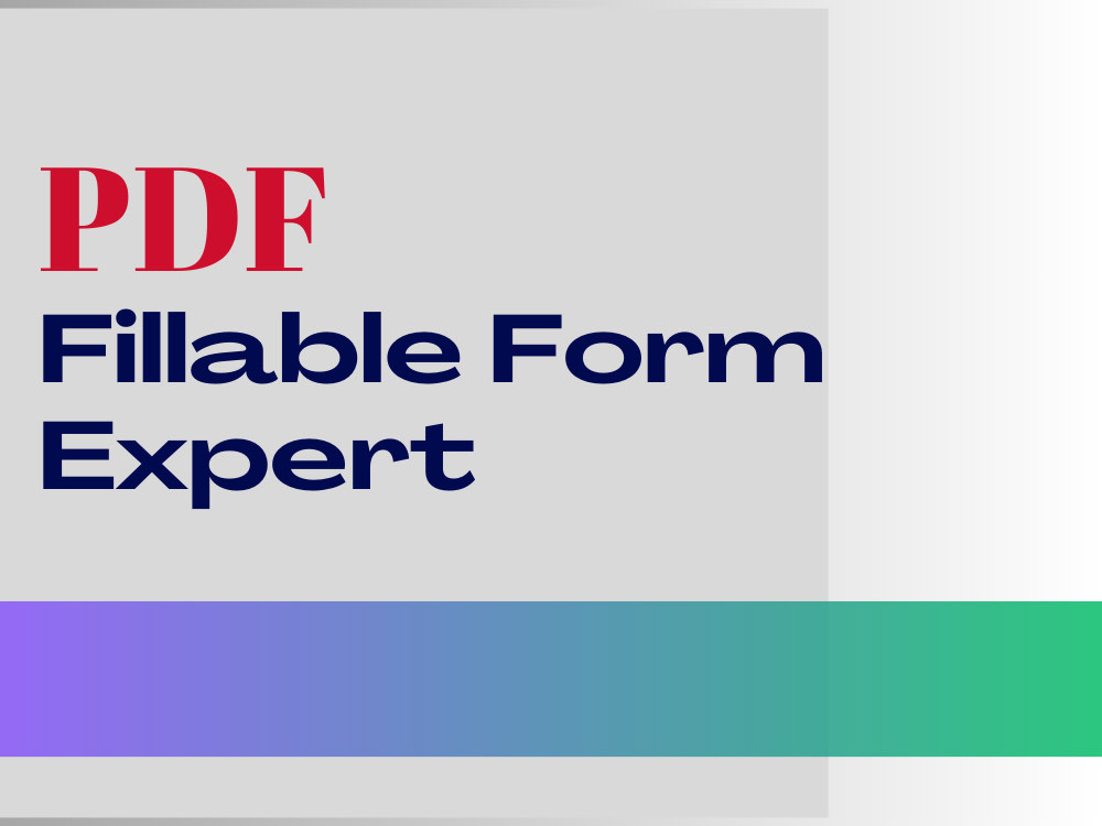 Professional Interactive Fillable PDF Form for Your Business Needs | Upwork