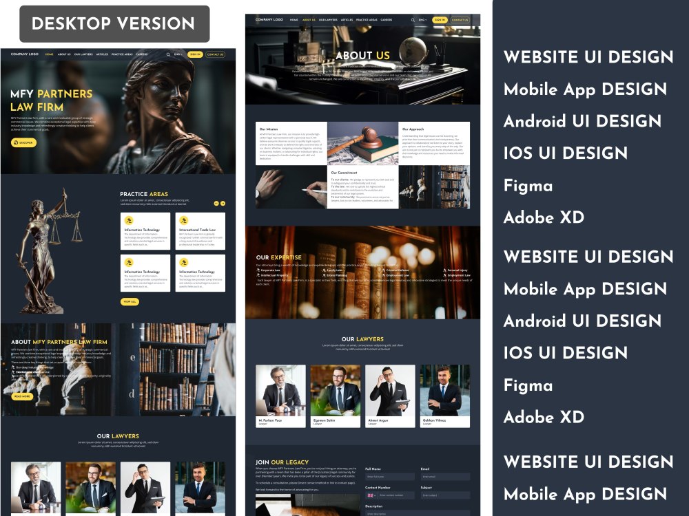 Modern website ui ux design, mobile app ui ux design | Upwork