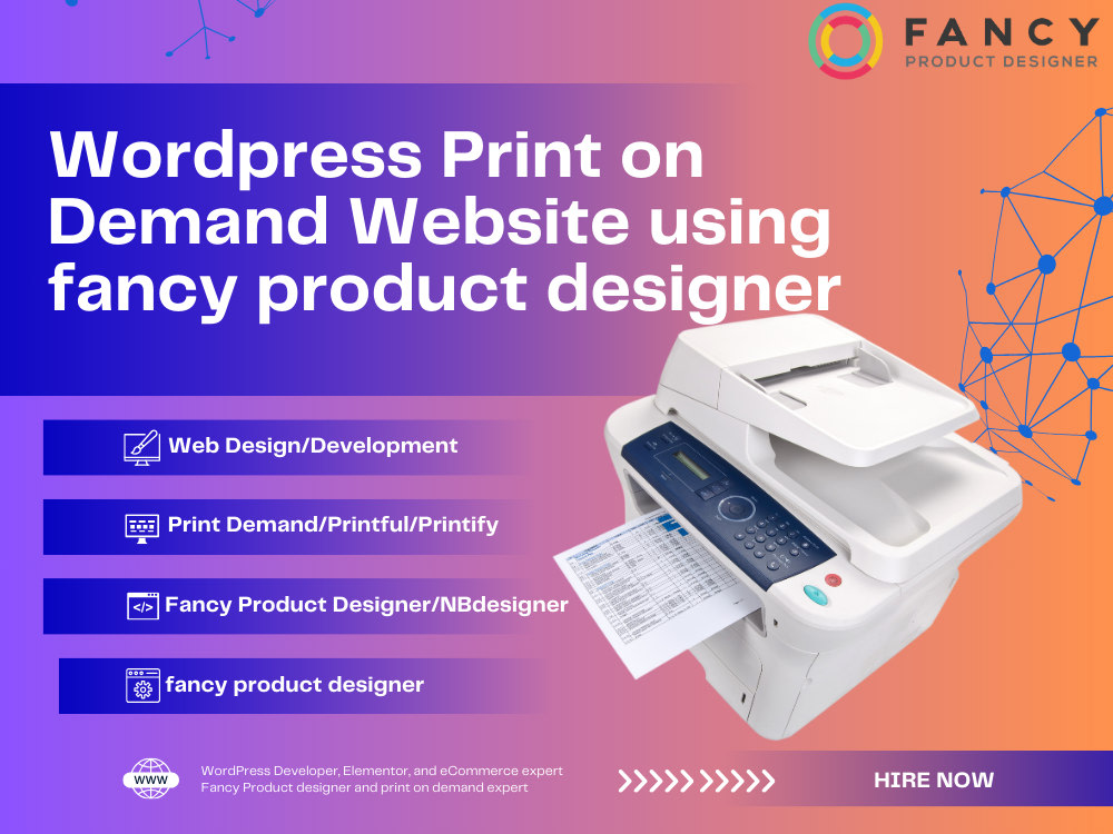 A fantastic print on demand wordpress website using fancy product designer | Upwork