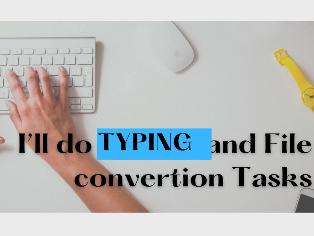 50 pages of typing, PDF conversion, copy paste, Data entry | Upwork