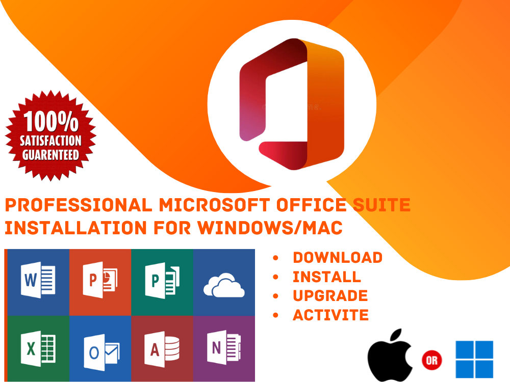 Installation of microsoft office 2021 2019 365 on Windows/Mac remotely ...