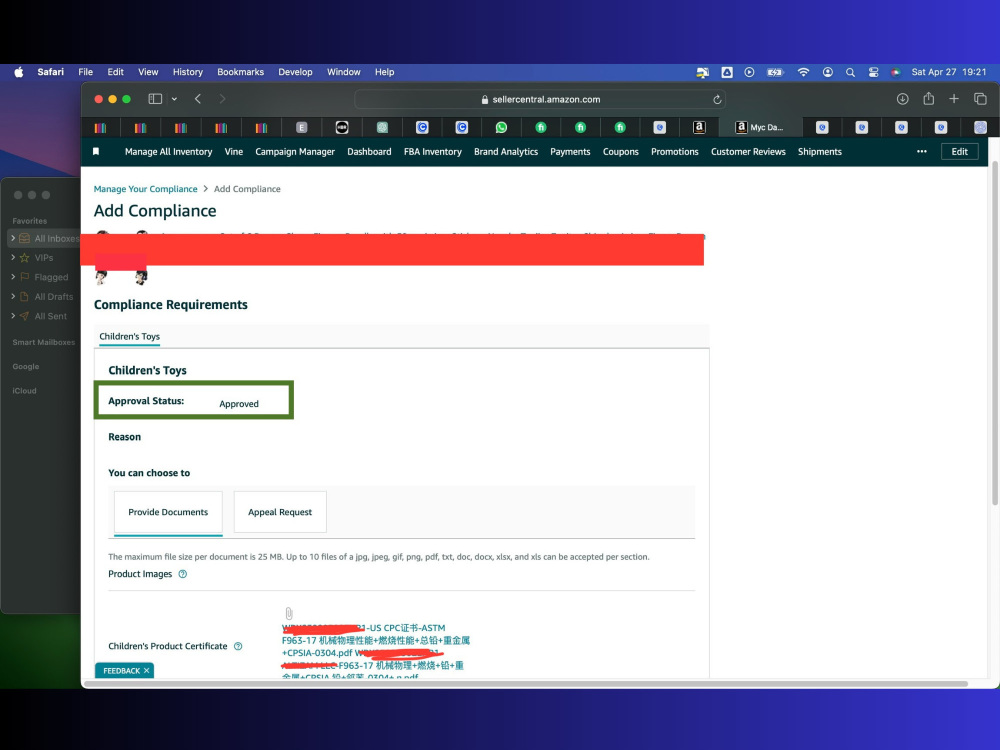 CPC Certificate Complies with ASTM F963-17 and CPSIA for Amazon Products | Upwork