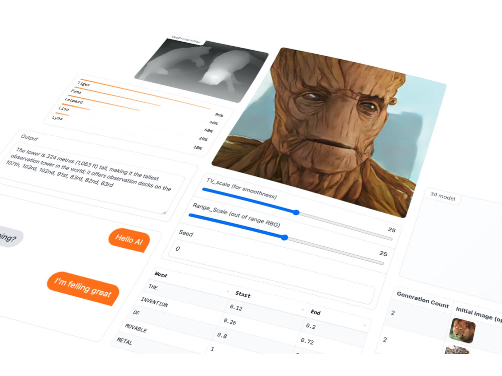 Gradio UI for Machine learning model | Upwork