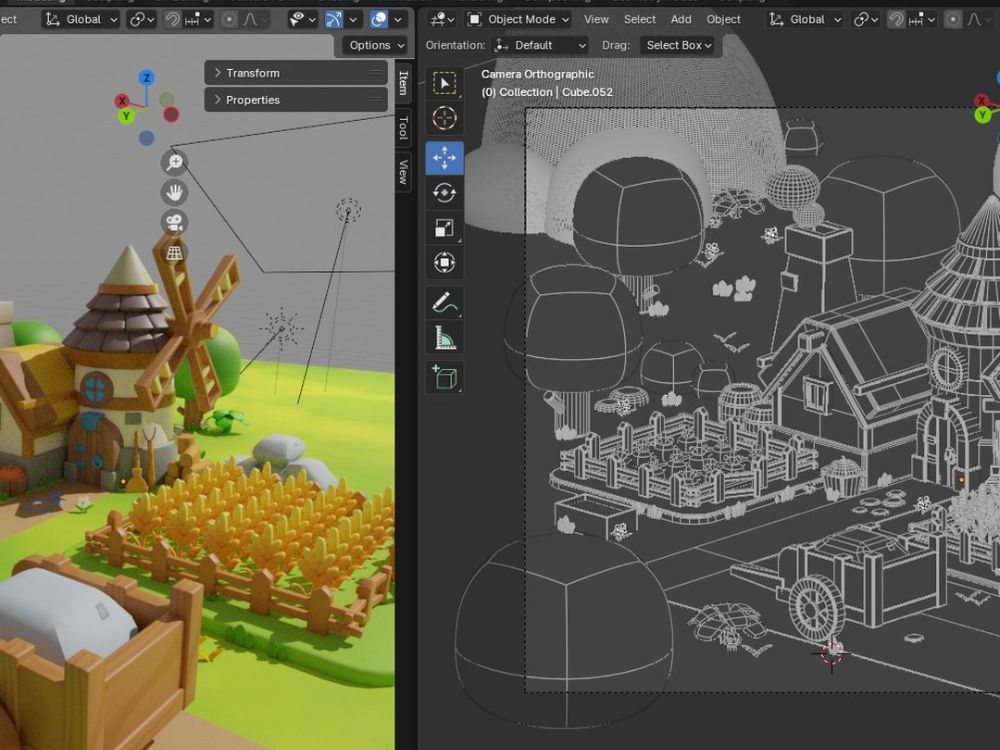 Stylized 3d game character model environment design, map and ...