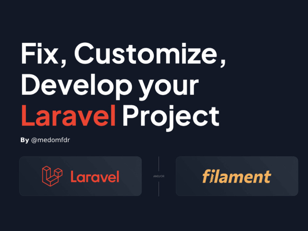 Expert PHP Laravel filament custom web solutions development | Upwork