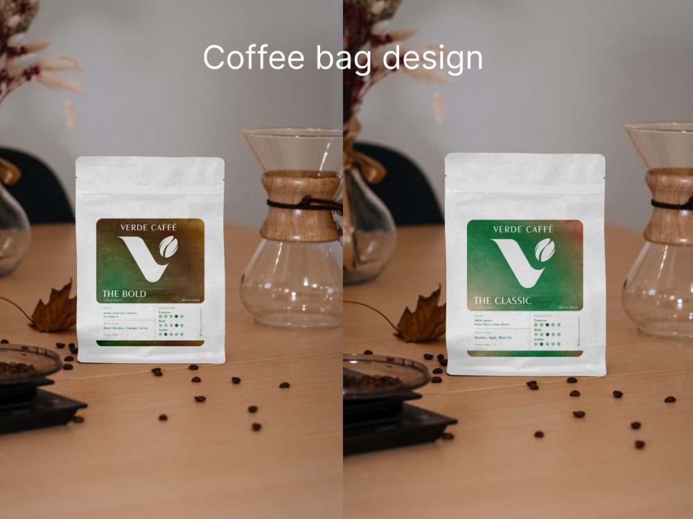 Distinguished coffee bag label or sticker packaging | Upwork