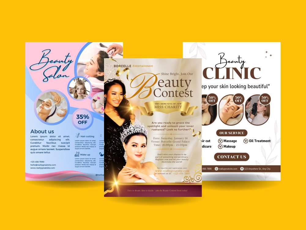 Poster Design, Salon Poster, Beauty Poster, Skincare ,Makeup Poster ...
