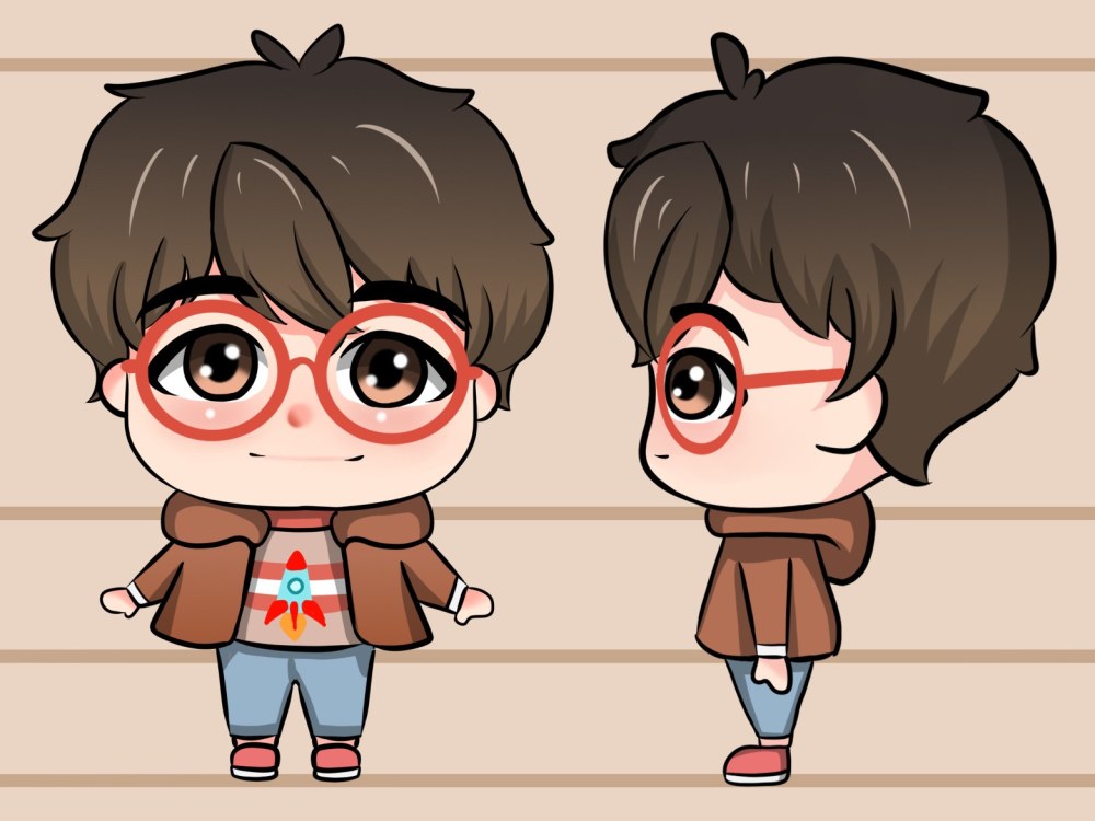 An Anime / Chibi Character Design Illustration | Upwork