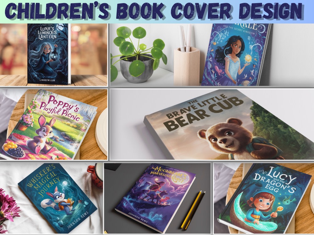 Professional children's storybook and coloring book covers for KDP | Upwork