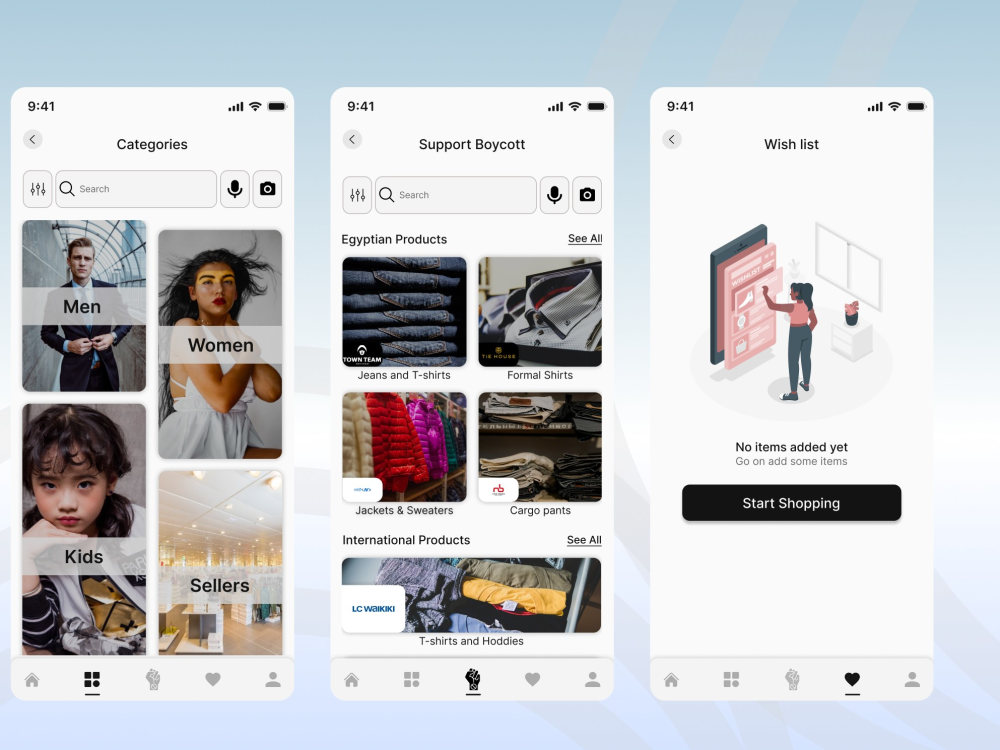 A fantastic seamless E-commerce mobile app for Fashion selling UI/UX ...
