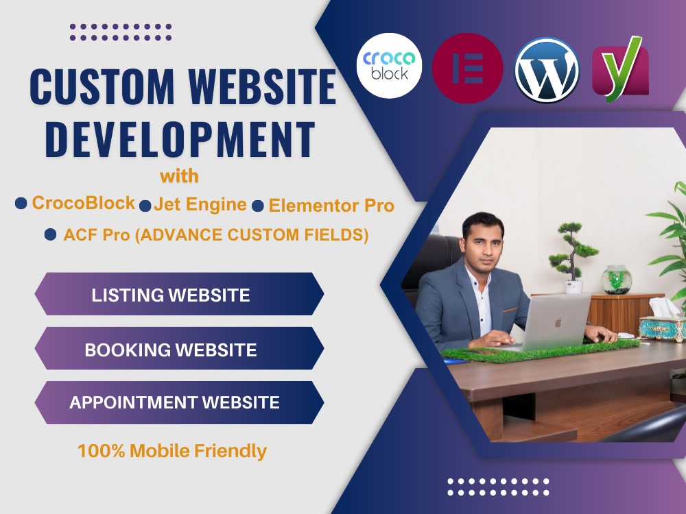 Dynamic WordPress website by Crocoblock, Elementor, Jet Engine, ACF Pro ...