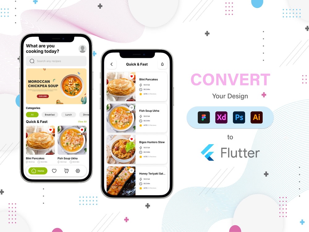 Convert figma UI to flutter clean code, responsive design | Upwork