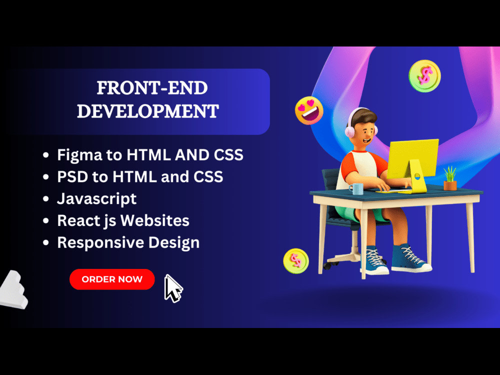 Html Css Javascript Reactjs Developer Front End Development Upwork
