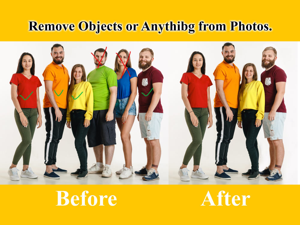 Remove people from photos and unwanted object Removal service | Upwork