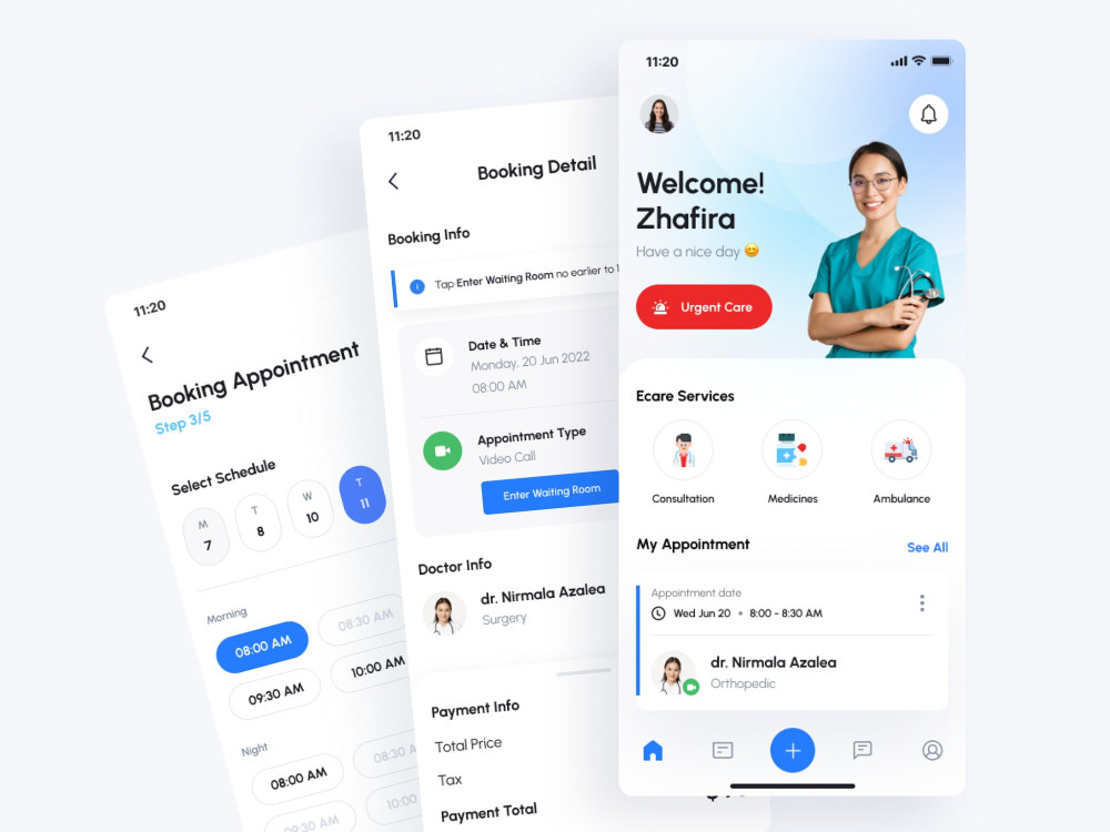 A Medical & Healthcare Mobile app & web UI/UX Design, Figma Prototype ...