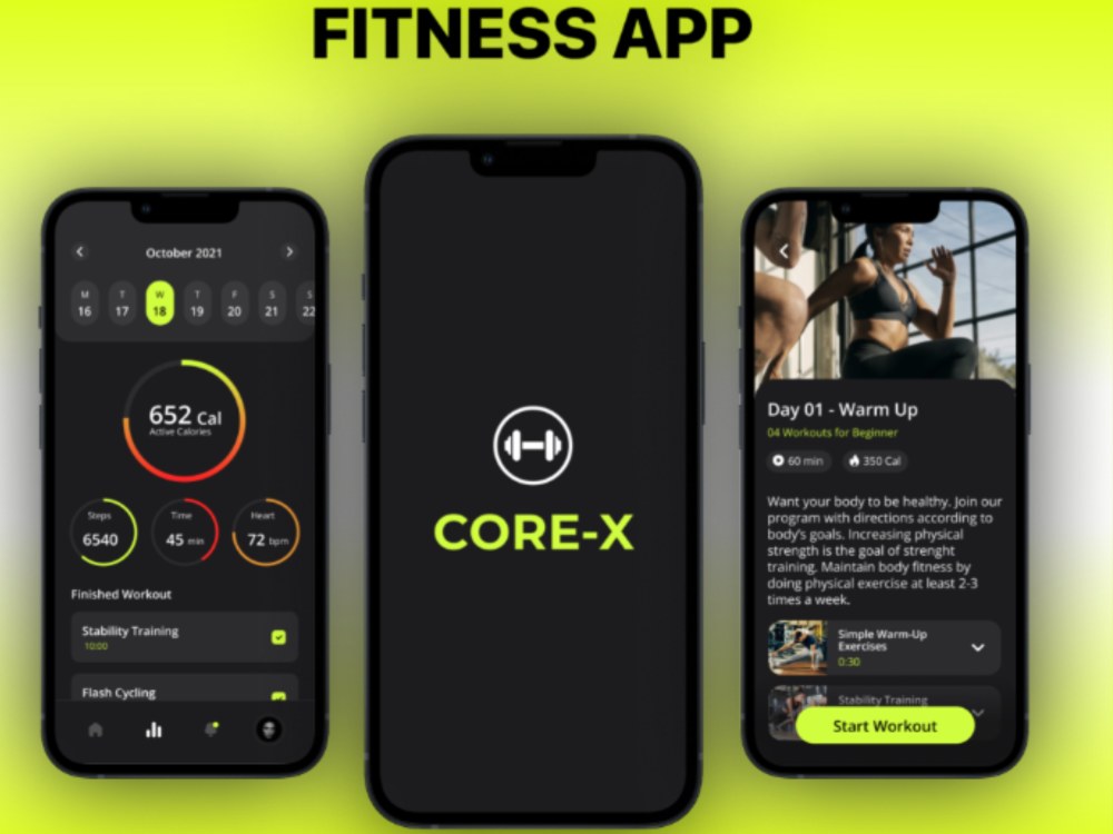 Custom workout app, gym app, fitness app, calories app, for Android ...