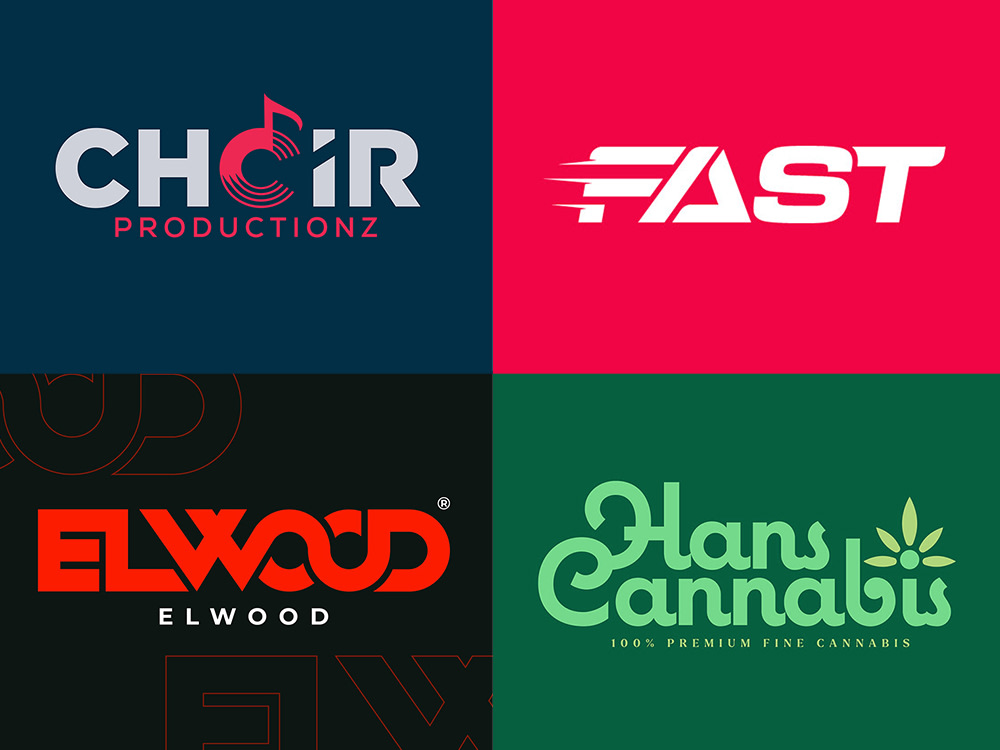 Wordmark font lettermark typography logo design | Upwork