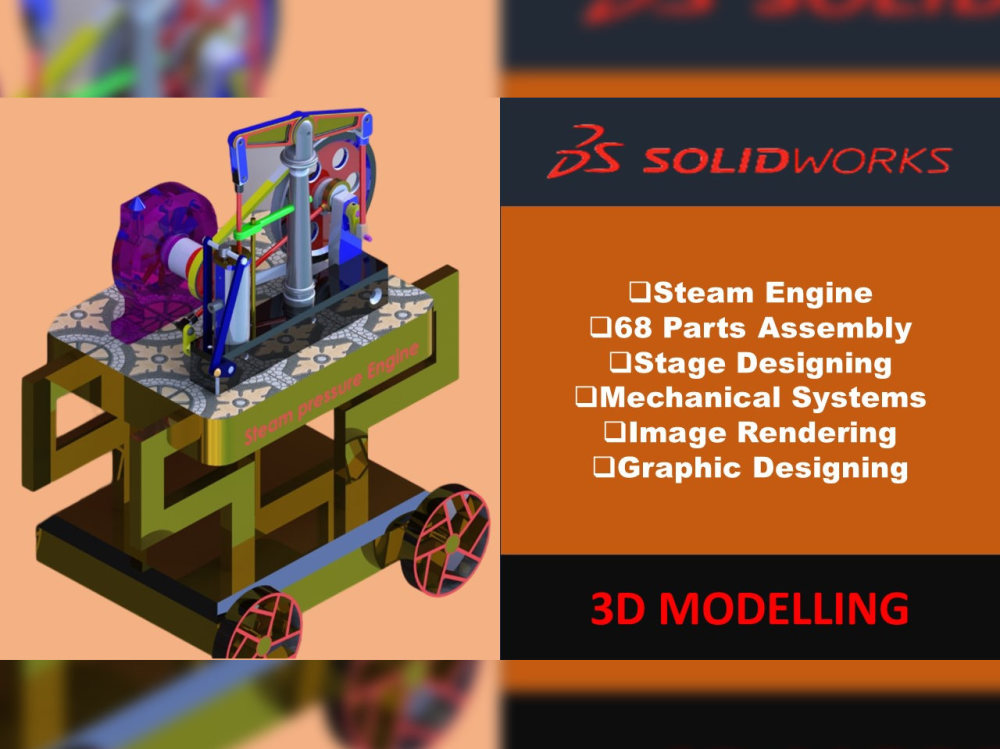 A Detailed SOLIDWORKS 3D Model and Rendering | Upwork