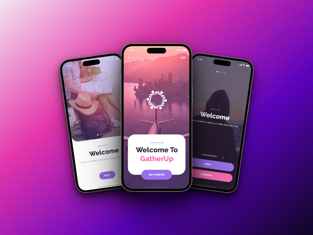 A sleek, cutting-edge Meetup App UI, packed with top features | Upwork