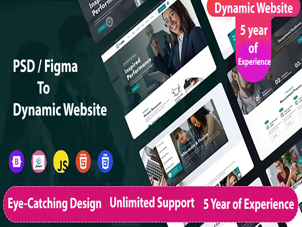 Figma To Html Psd To Html Css Website With Bootstrap And Javascript Upwork