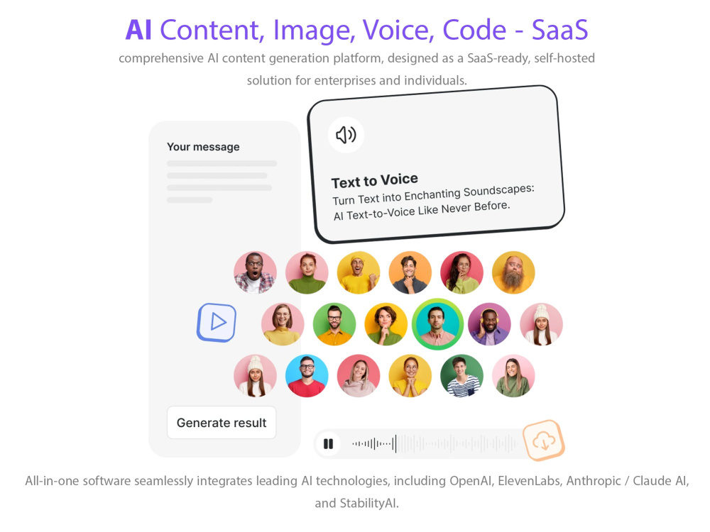AI Content & Image Generator SaaS Website - Make money easily with AI ...