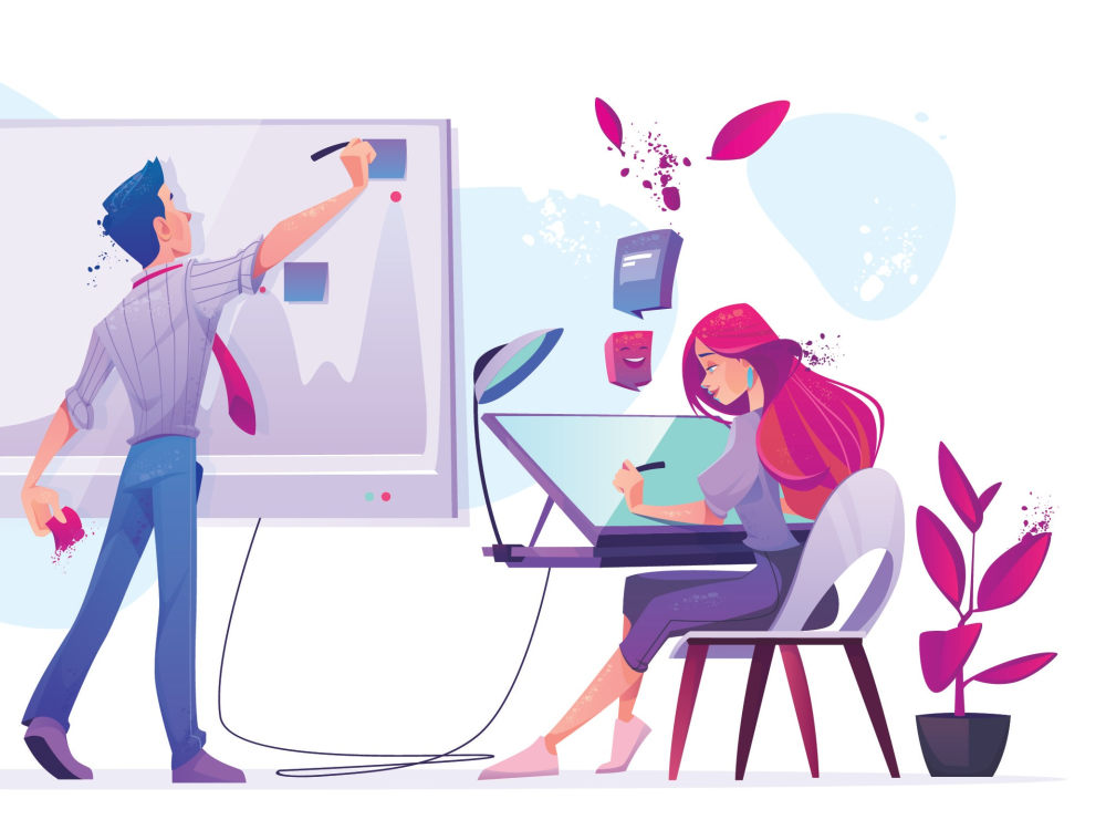 A Modern Unique 2D Illustration | Upwork