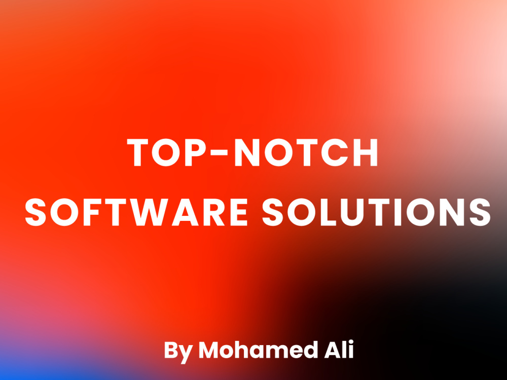 Top-notch Software Solutions by a Seasoned Software Engineer | Upwork