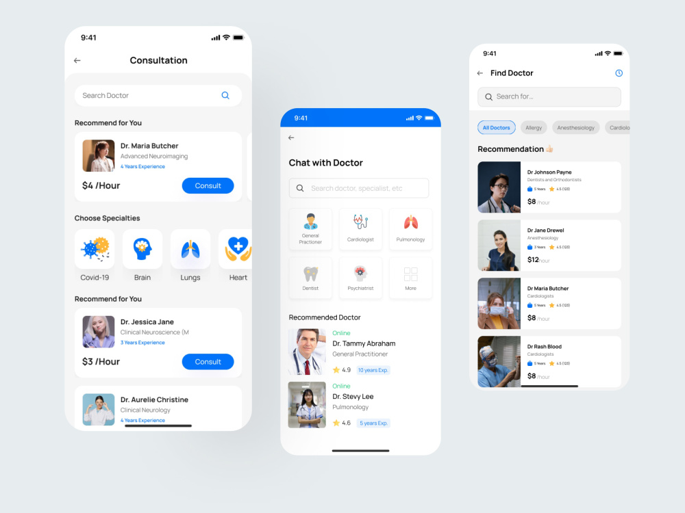 A medical healthcare management app design. | Upwork